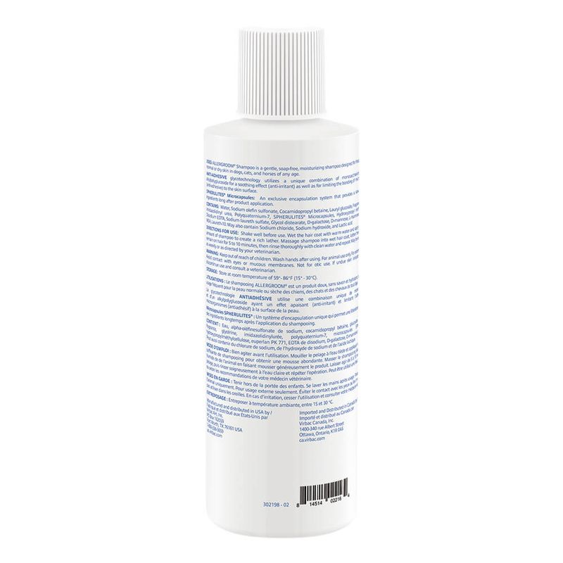 Allergroom Shampoo, Hypo-Allergenic Cat Shampoo - Pet Supplies 4 Less