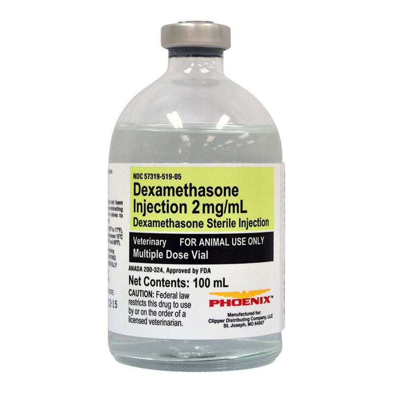 Dexamethasone Injectable, 2mg for Dogs, Cats and other Animals ...