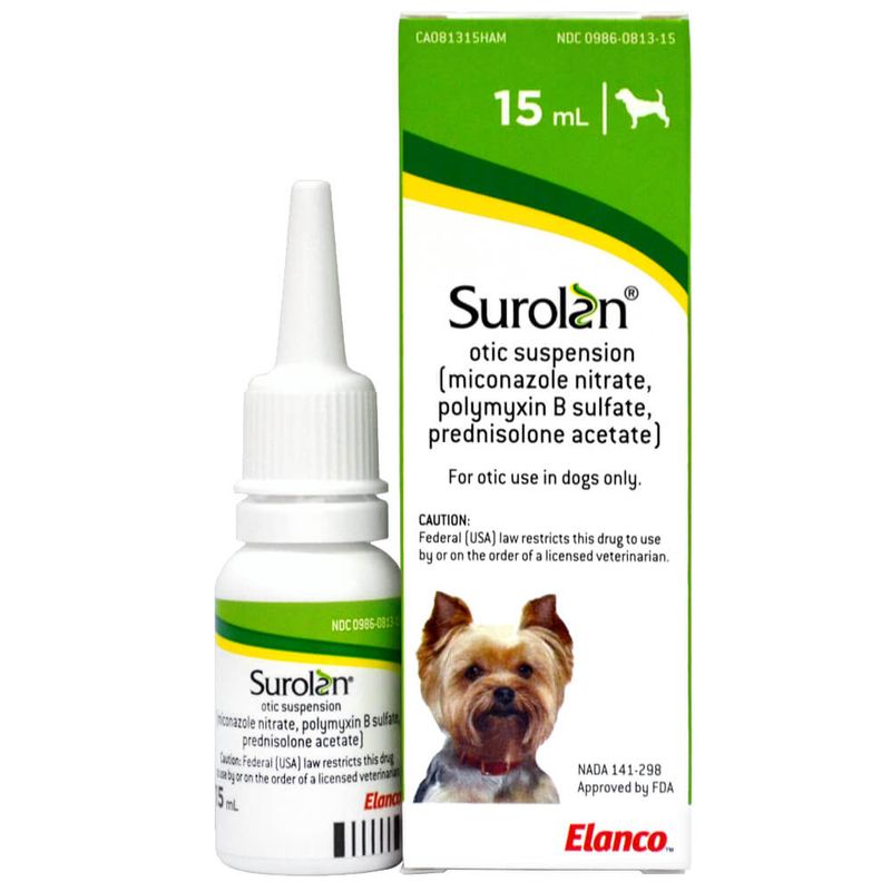 Surolan Otic Suspension Rx - Lambert Vet Supply | Dog, Cat, Horse ...