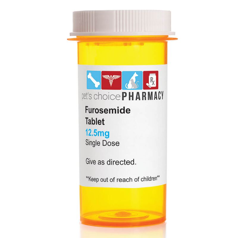 Furosemide 12.5mg x 1 Tablet - Cat & Dog Diuretic - Lambert Vet Supply ...