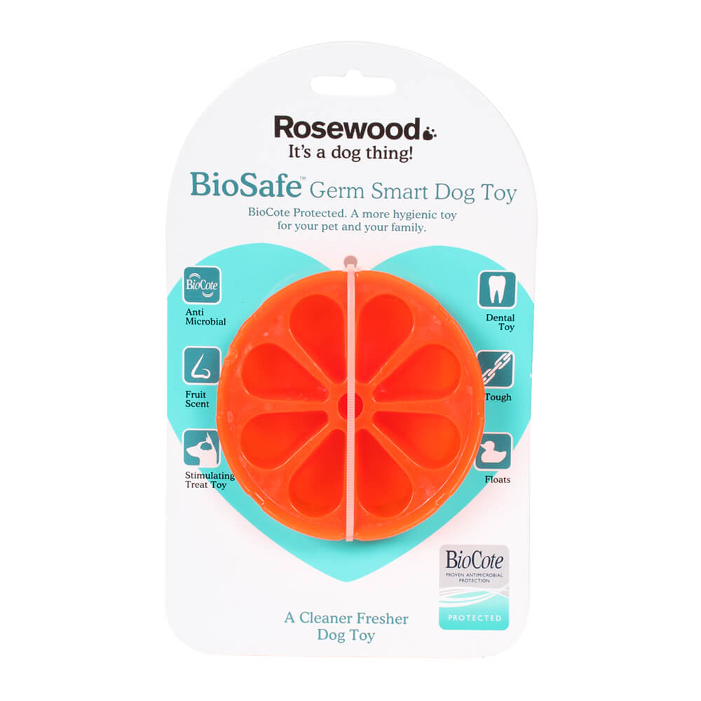BioSafe Germ Smart Dog Toy, Orange - Lambert Vet Supply | Dog, Cat ...