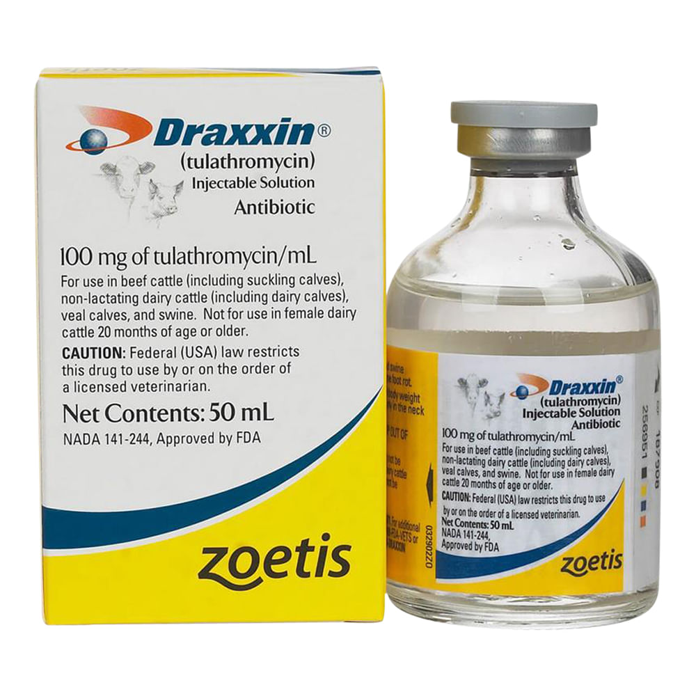 Rx Draxxin for non-lactating Cattle, 50 ml - Pet Supplies 4 Less