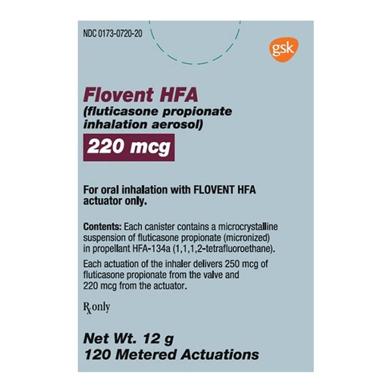 Rx Flovent (Fluticasone) Inhaler for Dogs and Cats, 220 mcg, 12gm ...