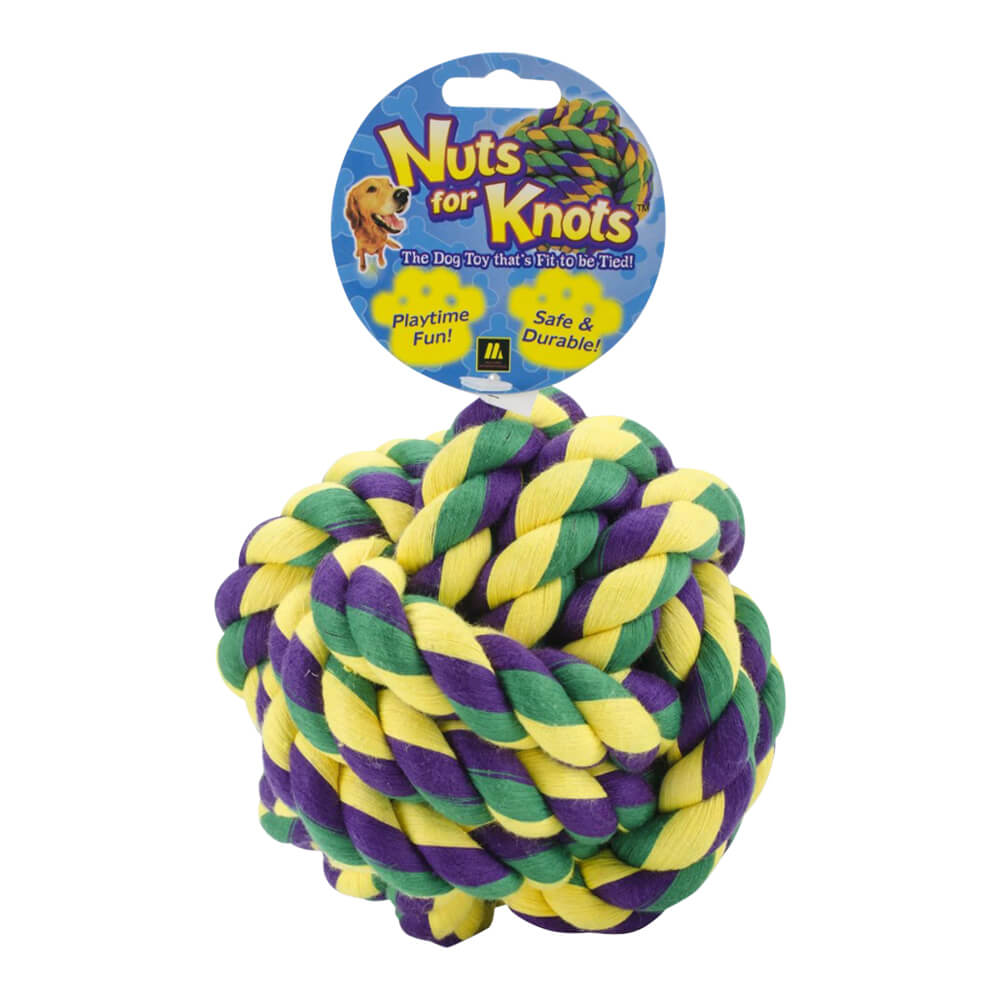 Nuts for Knots, Dog Toy, Large 5" Assorted Colors - Lambert Vet Supply ...