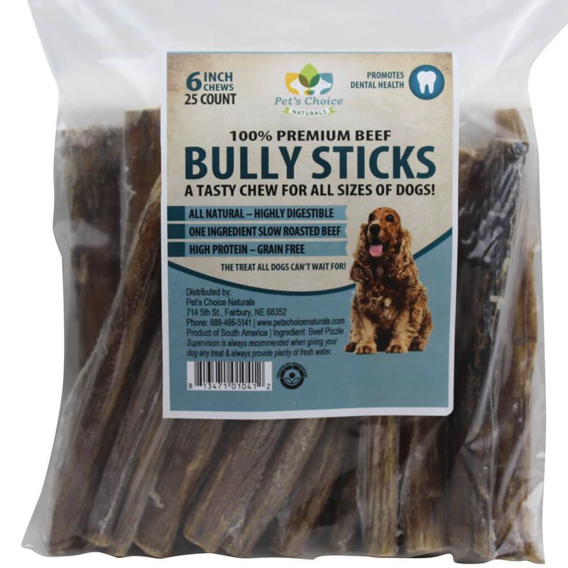 Bully Stick Dog Chews, All Natural Pizzle Chew, Singles - Lambert Vet ...