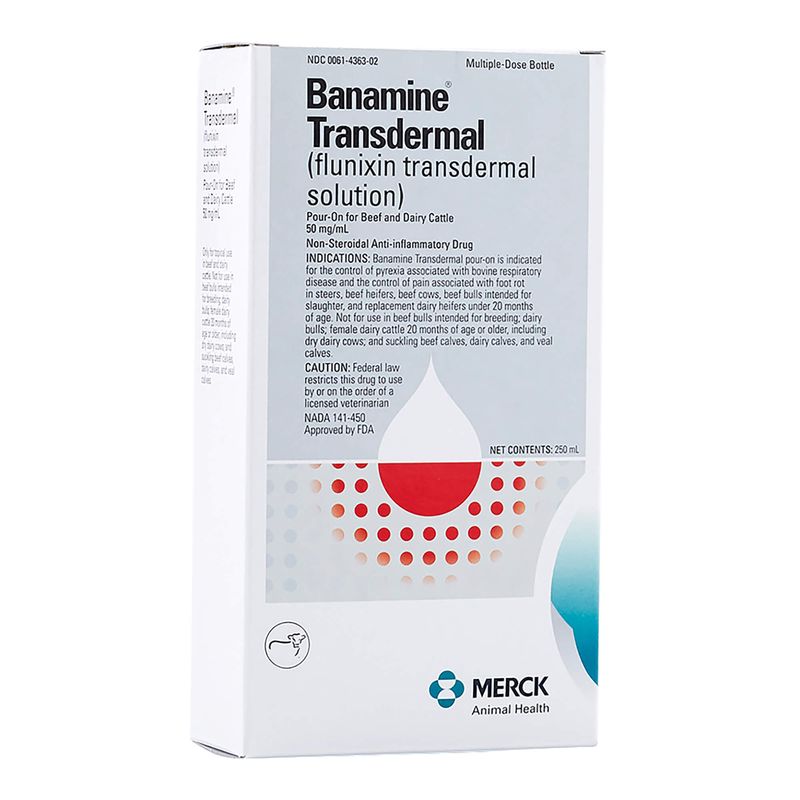 Rx Banamine Transdermal for Cattle, 250mL - Pet Supplies 4 Less