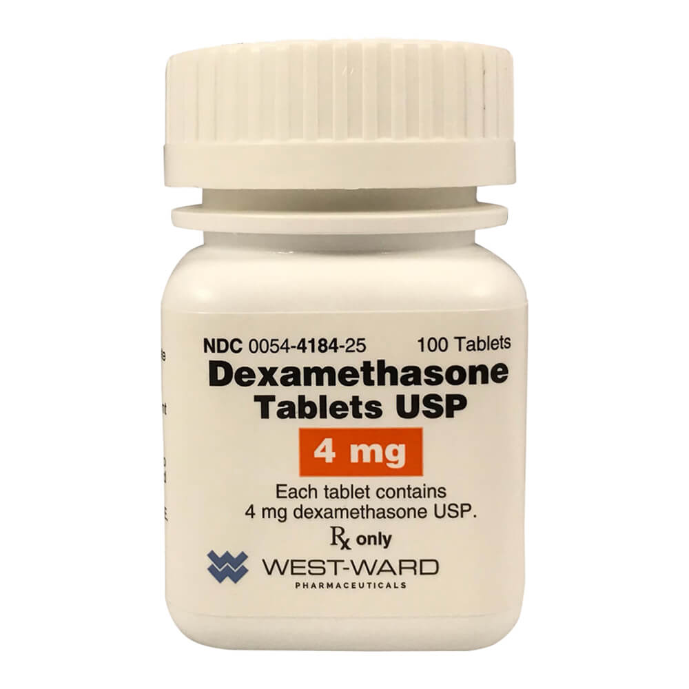 Dexamethasone Rx Tablets, 4 mg x 100 ct - Lambert Vet Supply | Dog, Cat ...