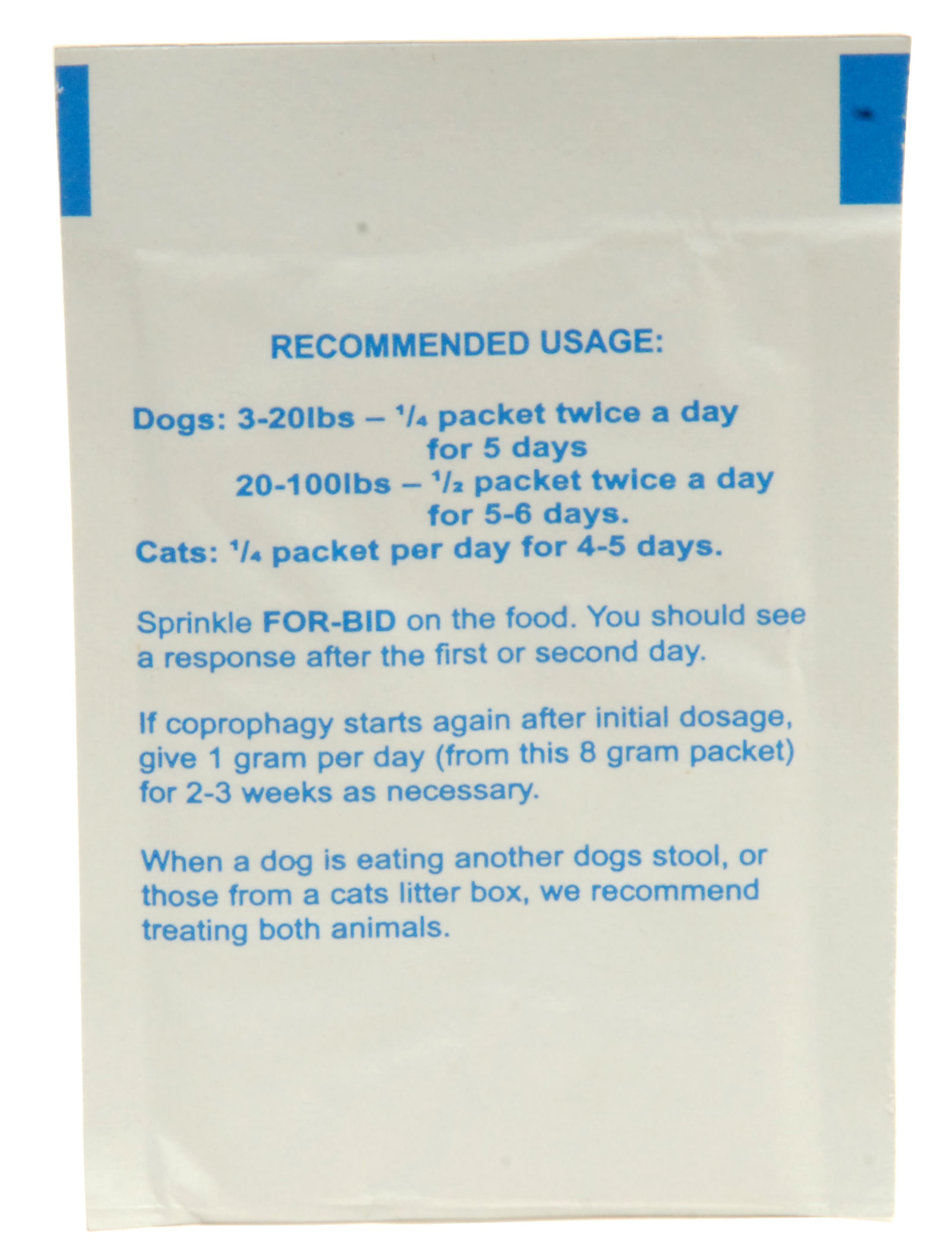 For-bid Anticoprophagic, 8 g - Pet Supplies 4 Less