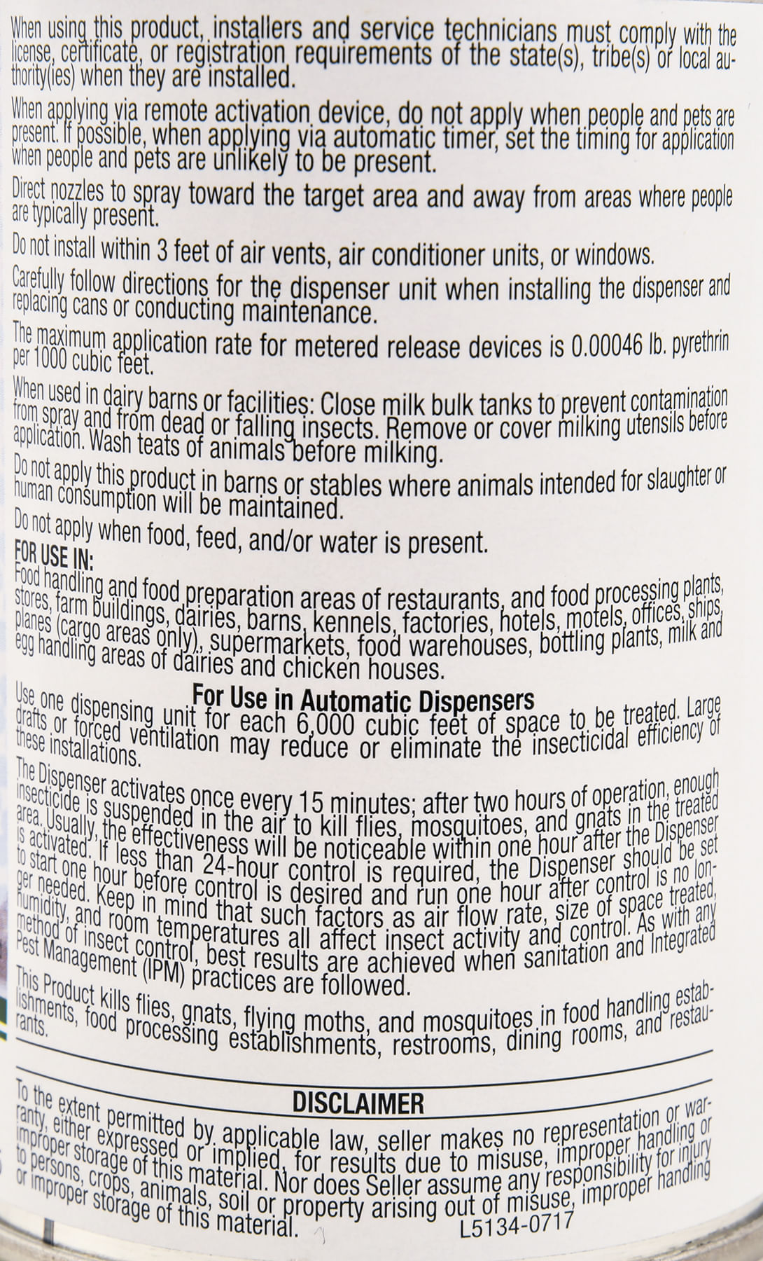 Prozap LD-44T Metered Insect Repellent Spray, 6.5 oz - Pet Supplies 4 Less
