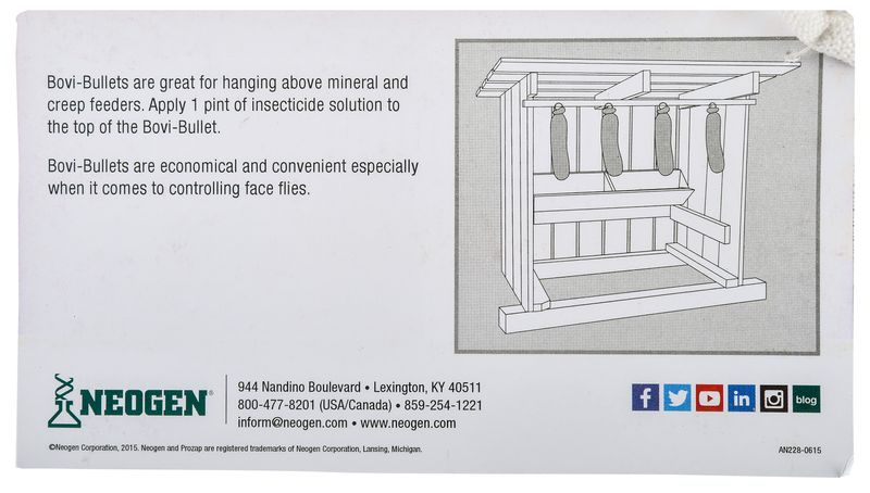 Prozap Bovi-Bullet for Face Fly Control for Cattle - Lambert Vet Supply ...