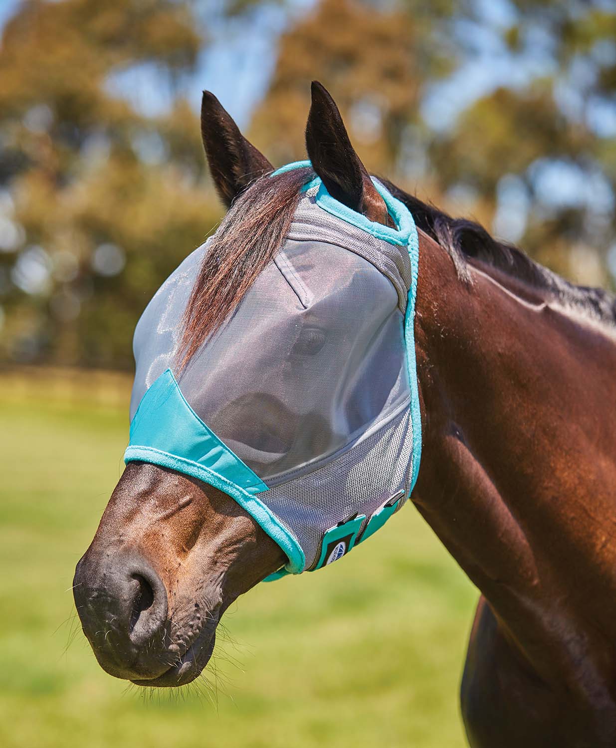 WeatherBeeta ComFITec Deluxe Fine Mesh Fly Mask for Horses - Lambert ...