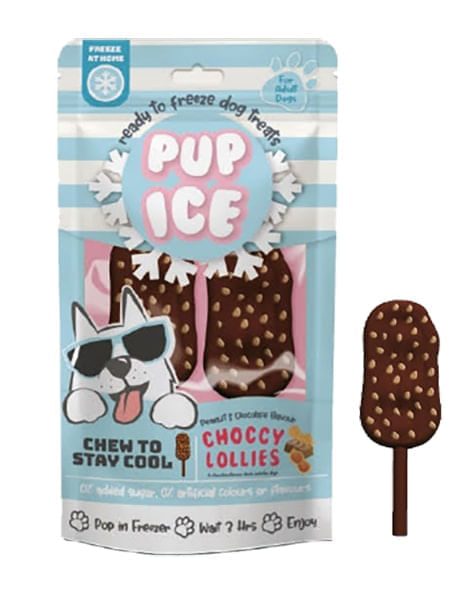 Pup Ice Choccy Lollies Frozen Dog Treats, 2pk - Lambert Vet Supply ...