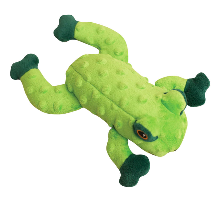 Lilly the Frog Plush Dog Toy, 10" - Pet Supplies 4 Less