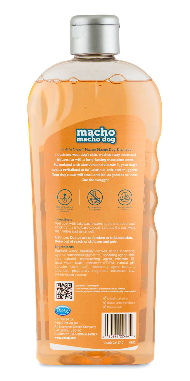 Fresh n Clean Macho Macho Masculine Dog Shampoo, 18 oz - Pet Supplies 4 ...