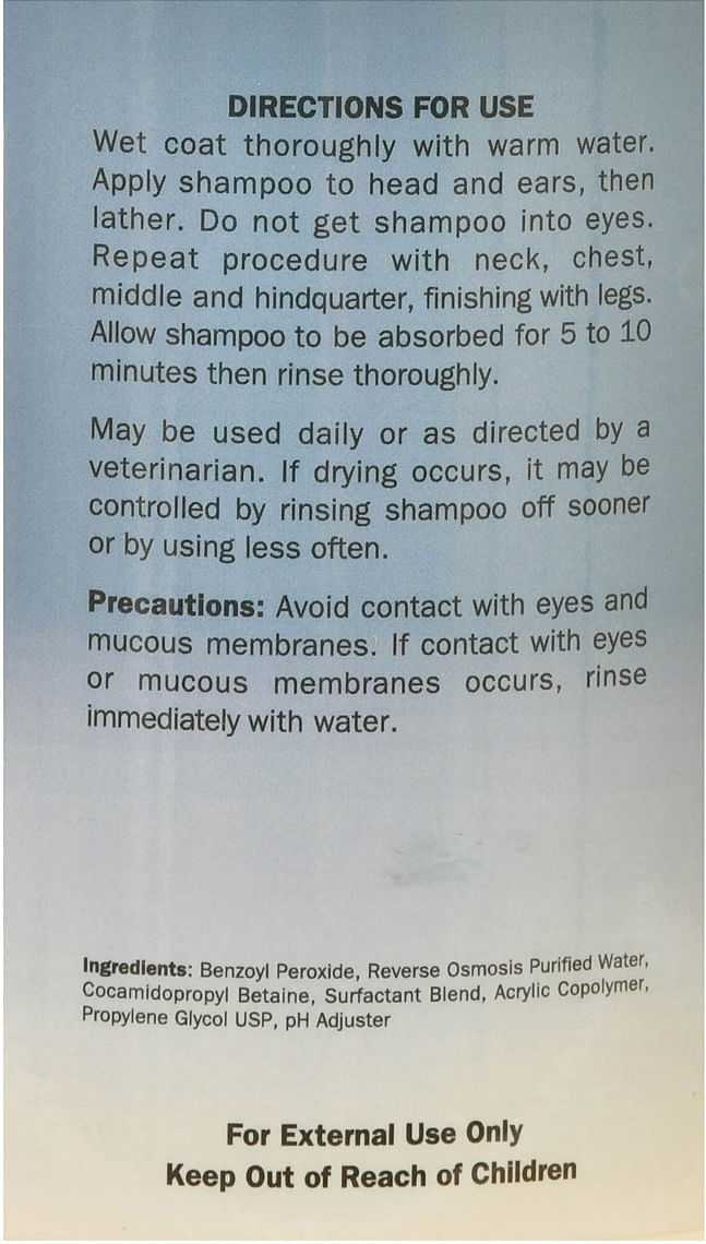 Davis Benzoyl Peroxide Medicated Dog & Cat Shampoo - Lambert Vet Supply ...