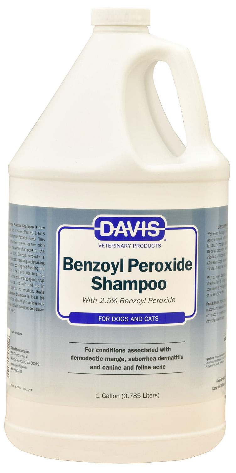 Davis Benzoyl Peroxide Medicated Dog & Cat Shampoo - Lambert Vet Supply ...