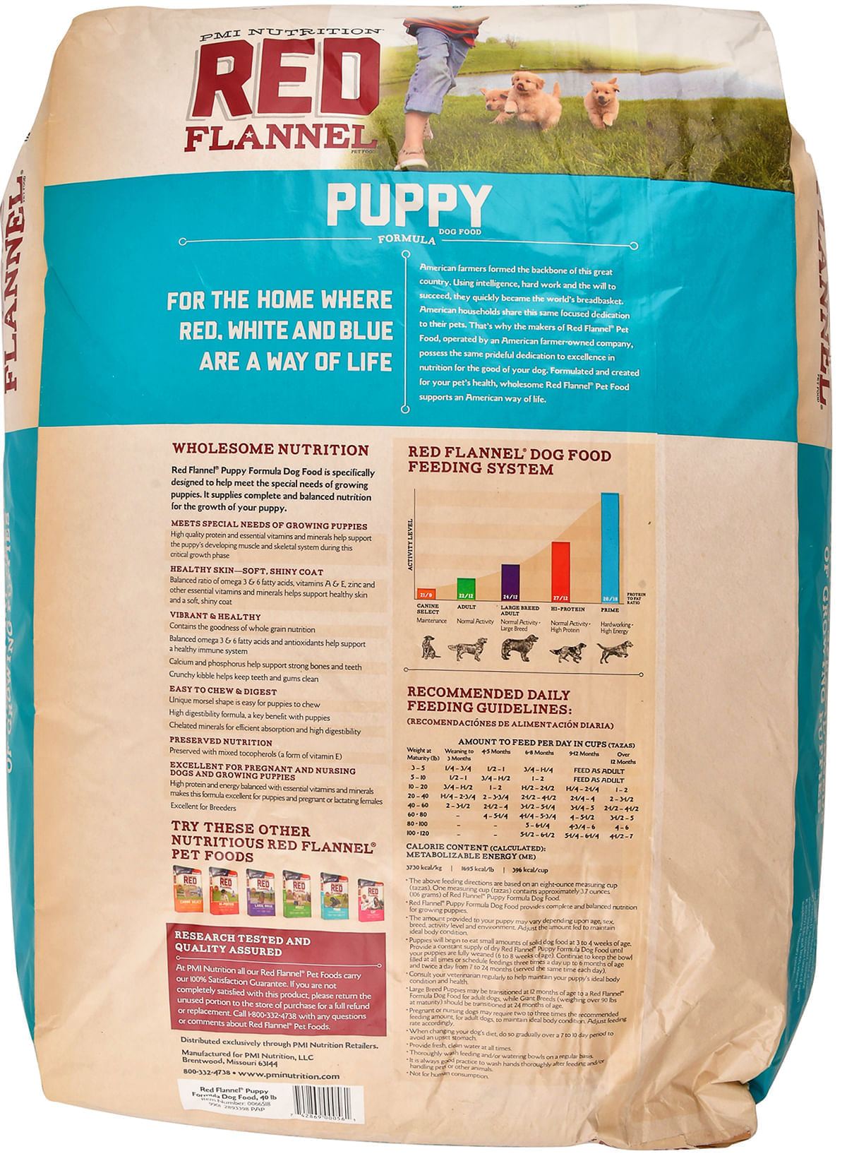 Purina Red Flannel Puppy Dry Dog Food - Pet Supplies 4 Less