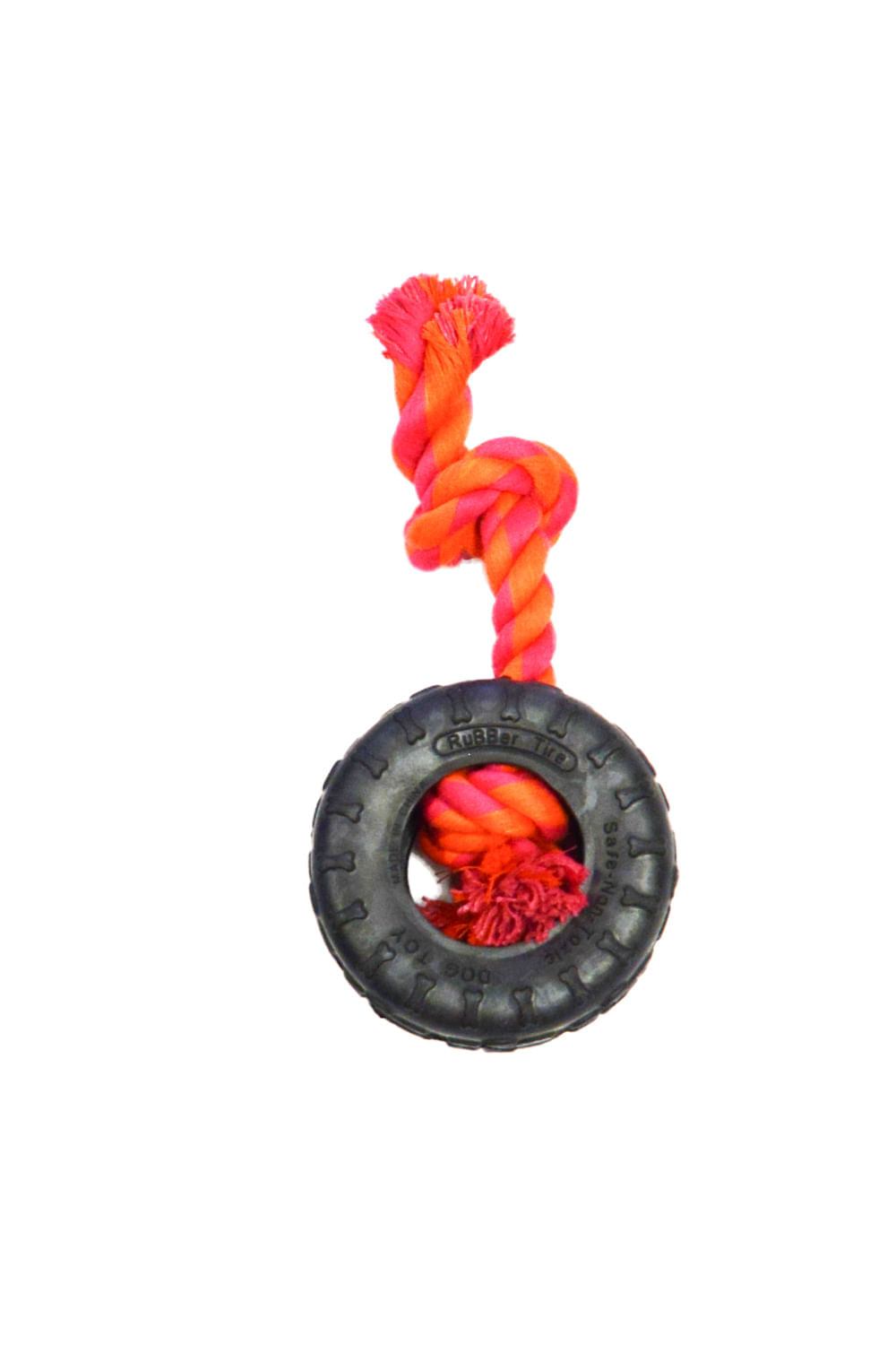 Tough Tire Rubber with Rope Dog Toy - Lambert Vet Supply | Dog, Cat ...