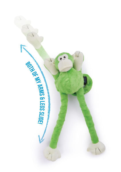 GoDog Crazy Tugs Green Monkey Chew Guard Large Dog Toy - Pet Supplies 4 ...