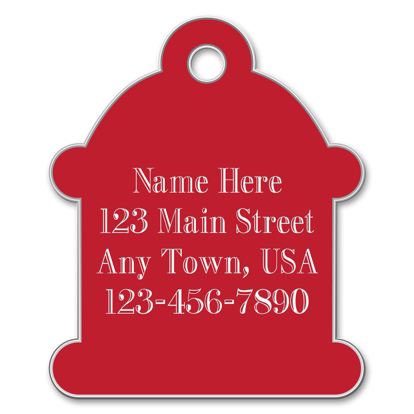 Large Hydrant Shape Dog ID Tag - Pet Supplies 4 Less