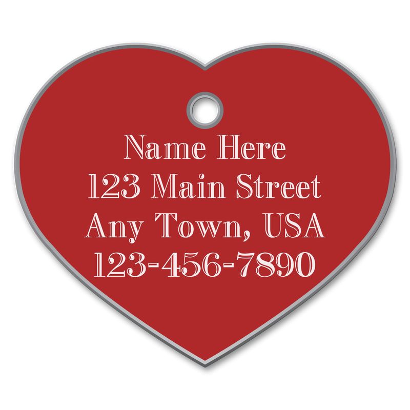 Large Heart Shaped Dog ID Tags - Lambert Vet Supply | Dog, Cat, Horse ...