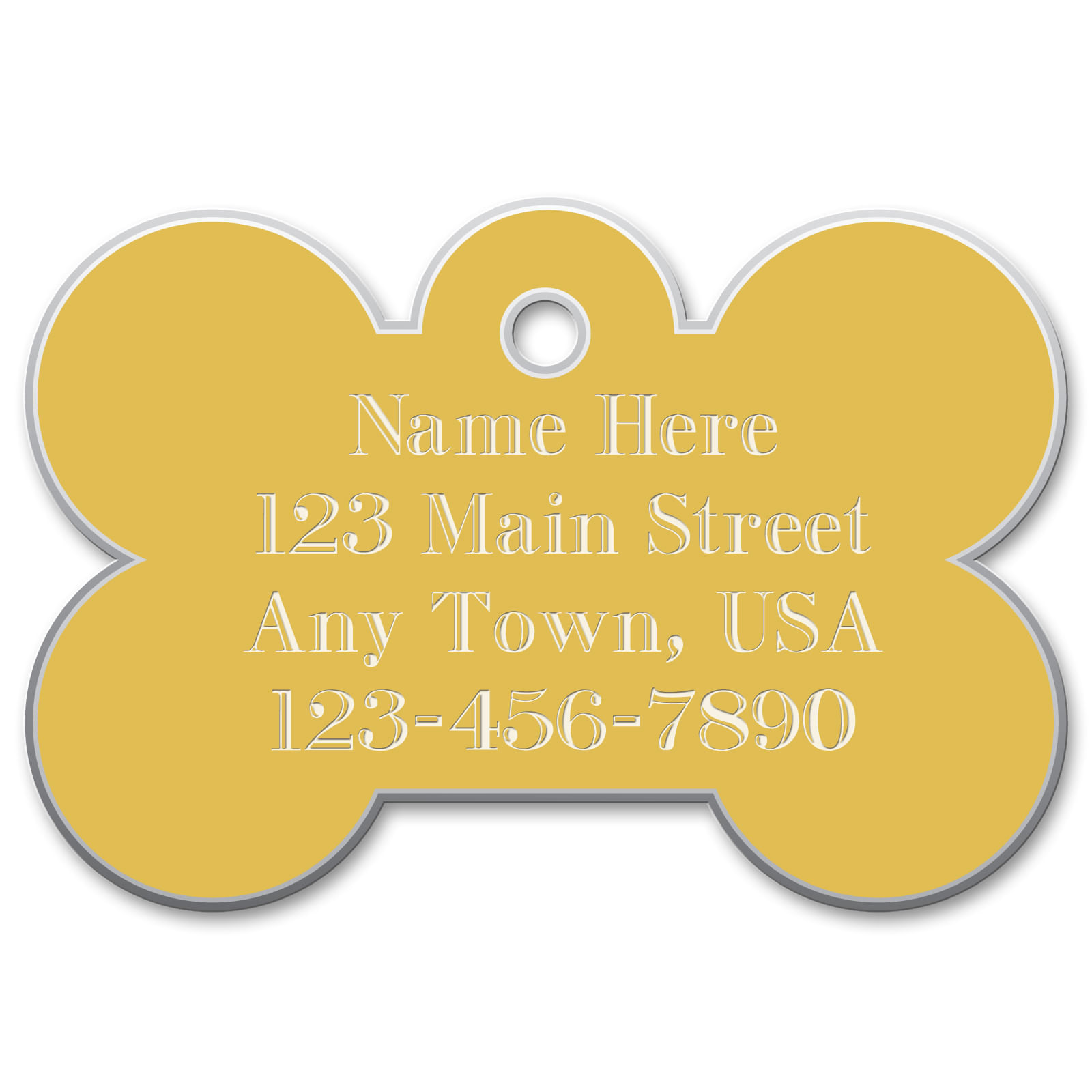 Small Bone Engraved Pet ID Tag - Lambert Vet Supply | Dog, Cat, Horse ...