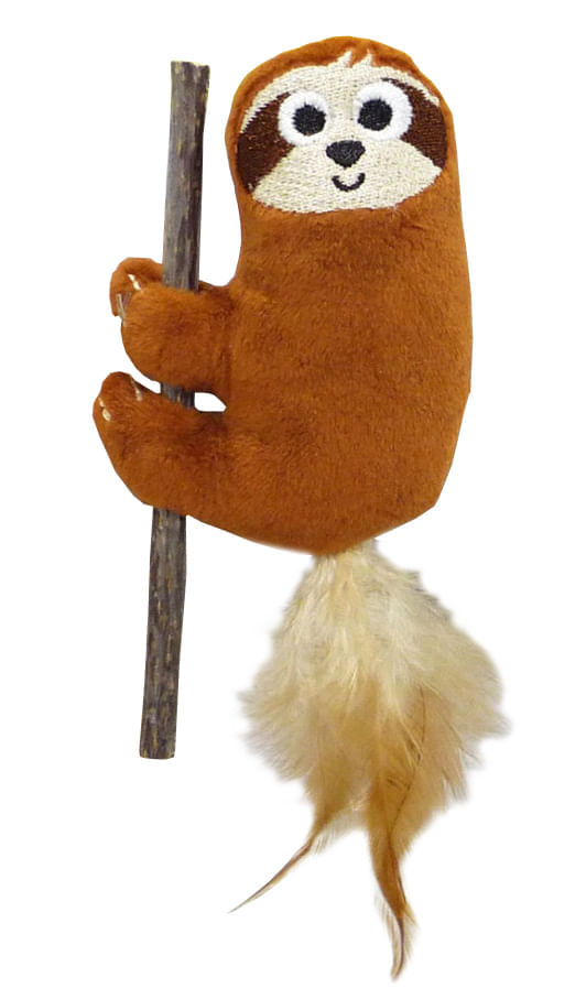 Mad Cat Refillable Sloth Silvervine Stick Cat Toy - Pet Supplies 4 Less