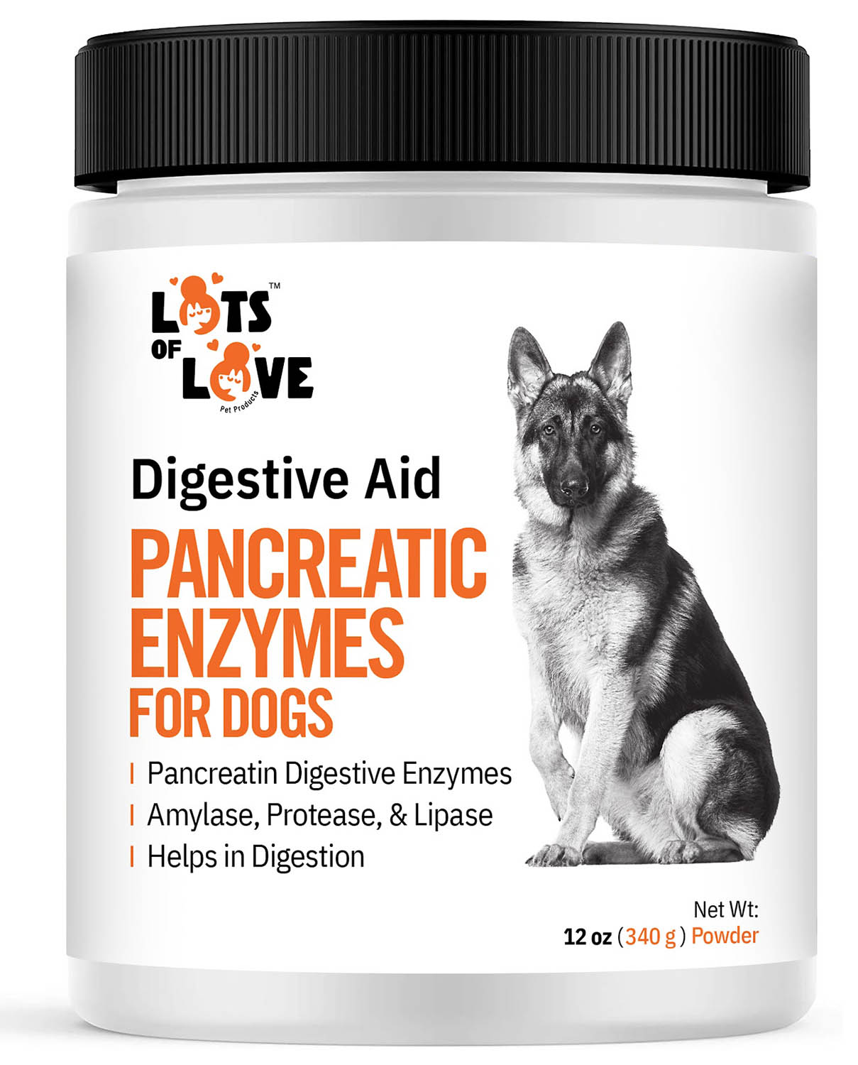 Lots of Love Pancreatine Powder for Dogs and Cats, 12 oz - Lambert Vet ...