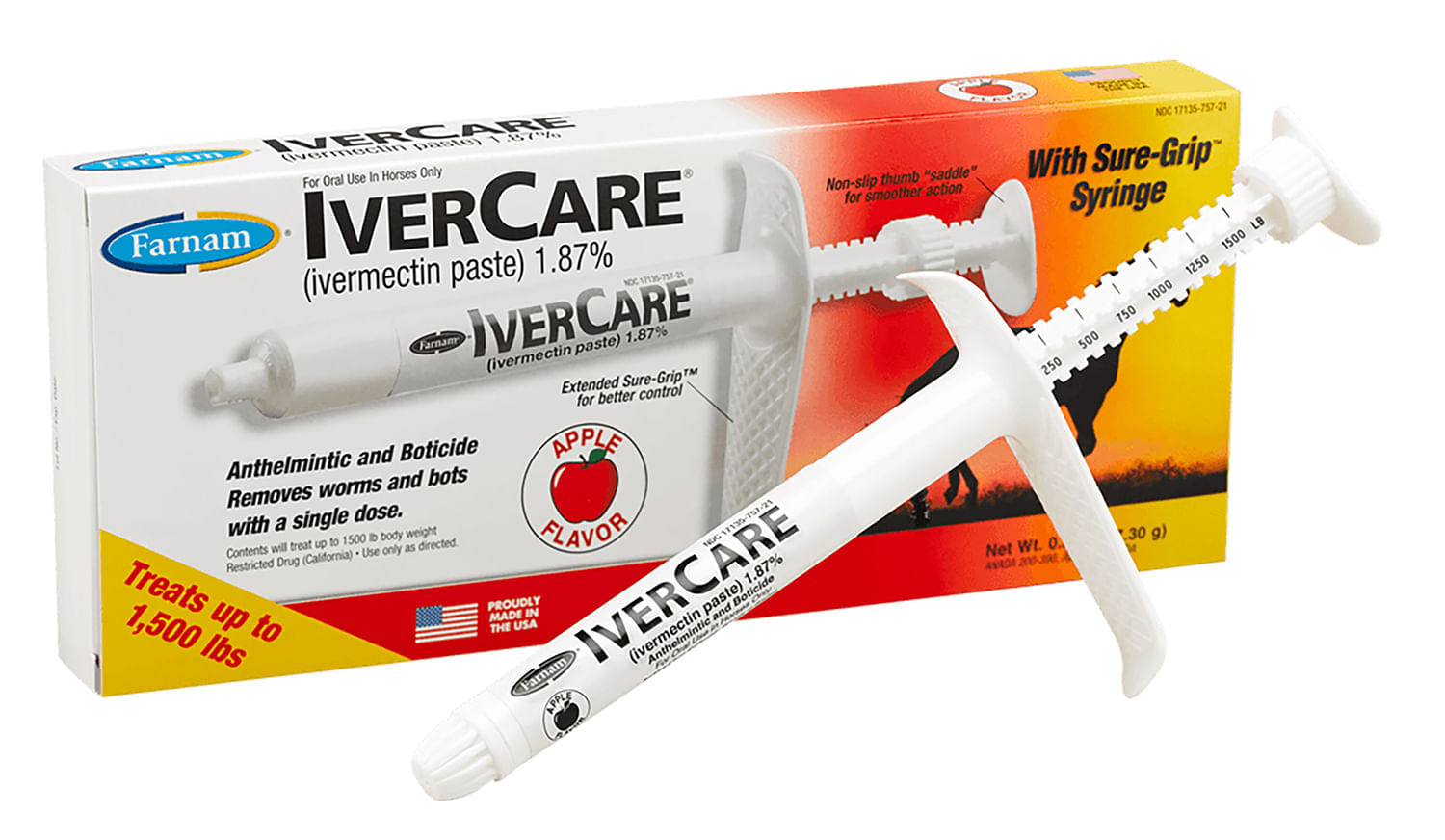 IverCare Paste Horse Dewormer, 1-dose - Pet Supplies 4 Less